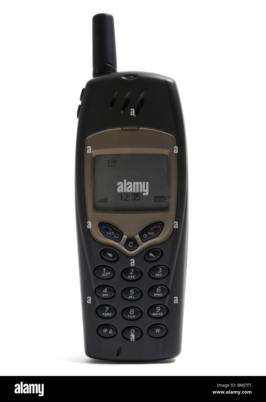 Mobile phone on white background Stock Photo - Alamy