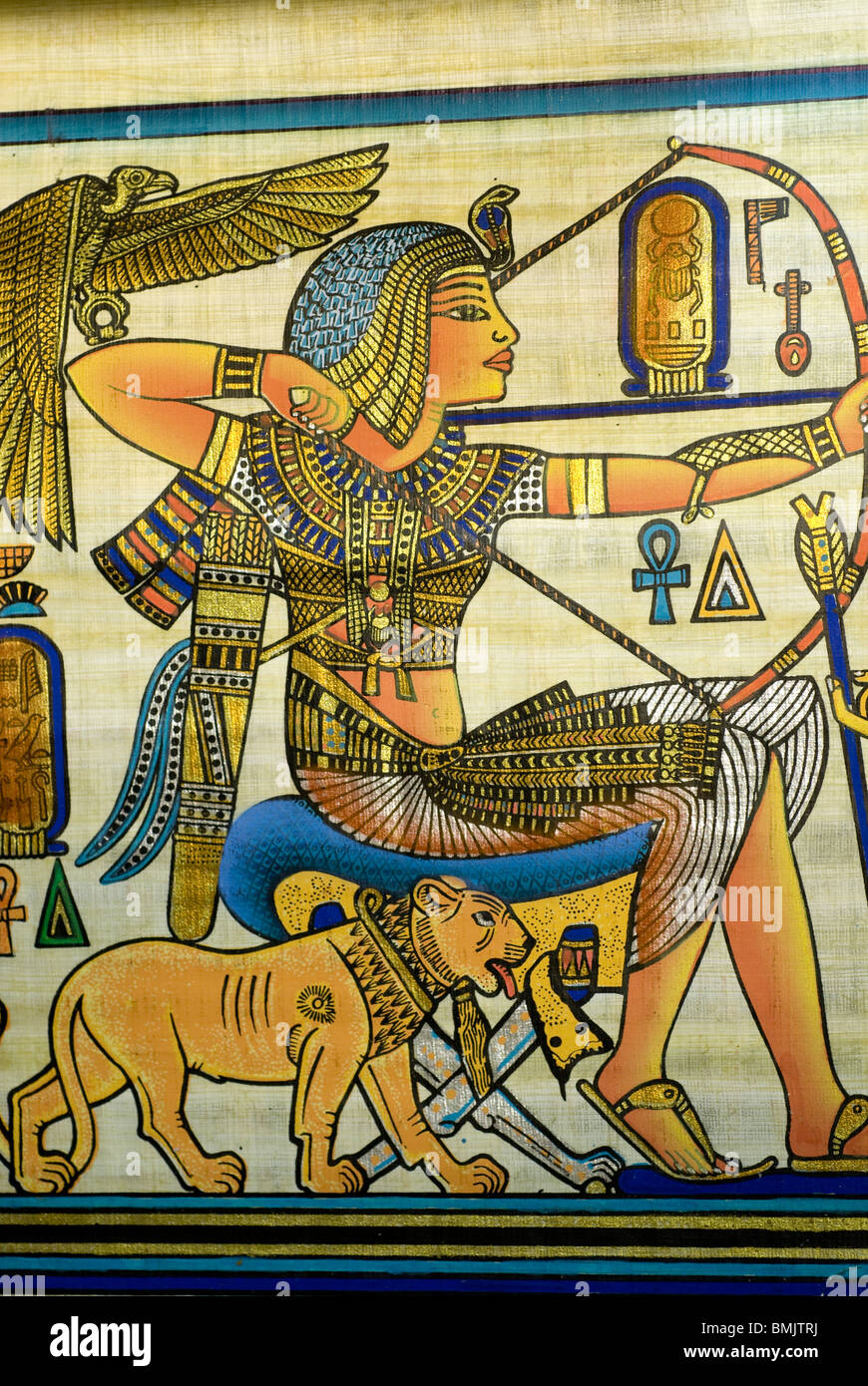 Egyptian papyrus art hi-res stock photography and images - Alamy