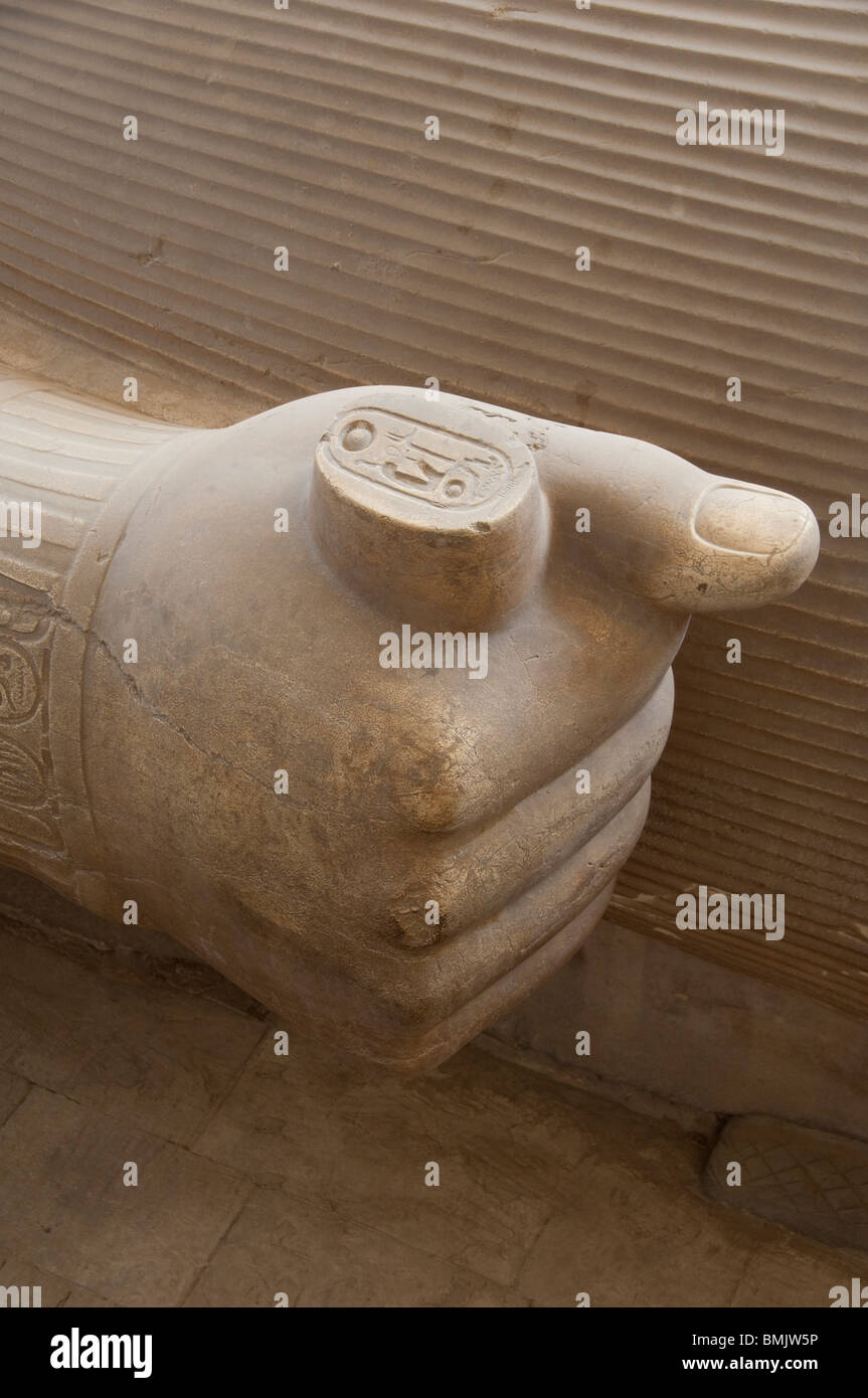 Egypt, Memphis (aka Menufer). Giant statue called The Colossus of ...