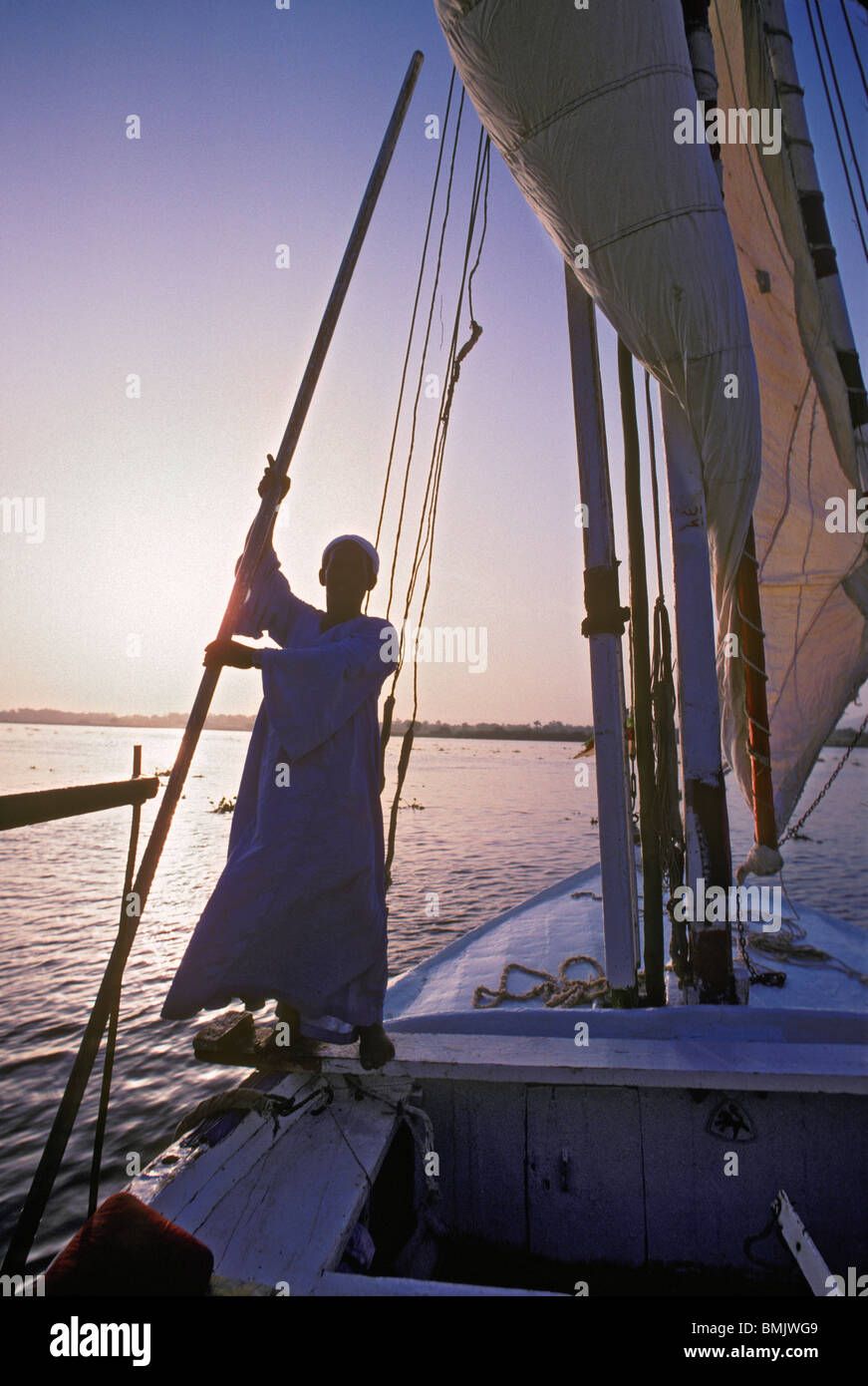 Egypt sailing man hi-res stock photography and images - Alamy
