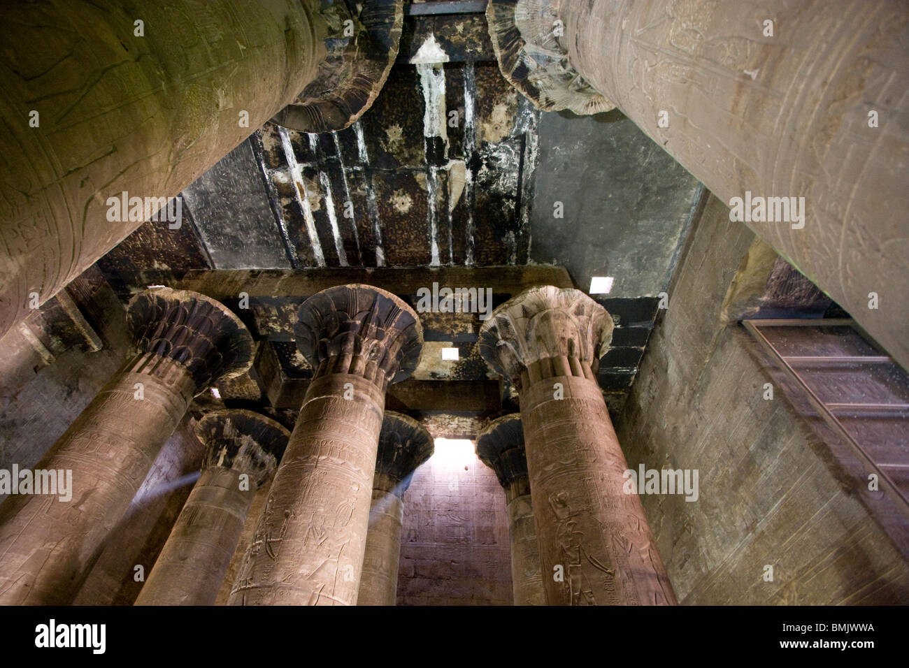 Edfu temple hypostyle hall hi-res stock photography and images - Alamy