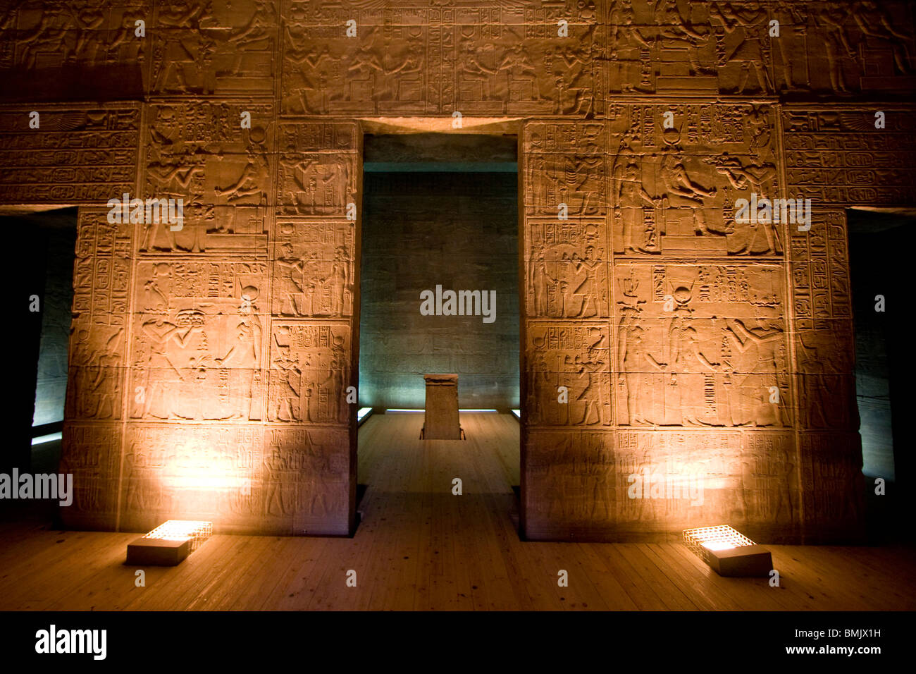 Naos in the Sanctuary of the Temple of Isis, Philae, Aswan, Egypt Stock ...