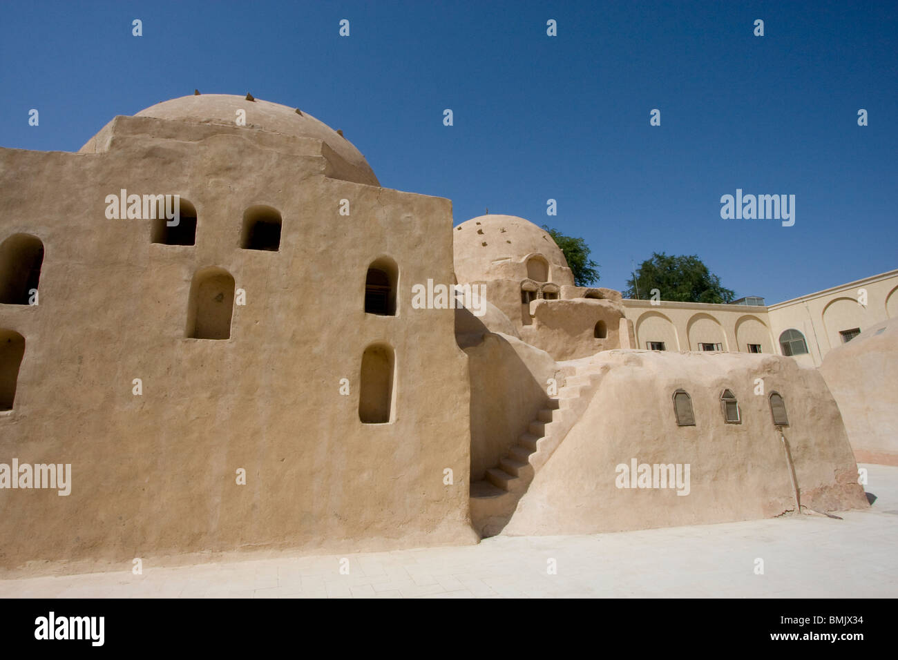 Ancient monk's cells in St. Bishoy Monastery, Wadi El Natrun, Egypt ...