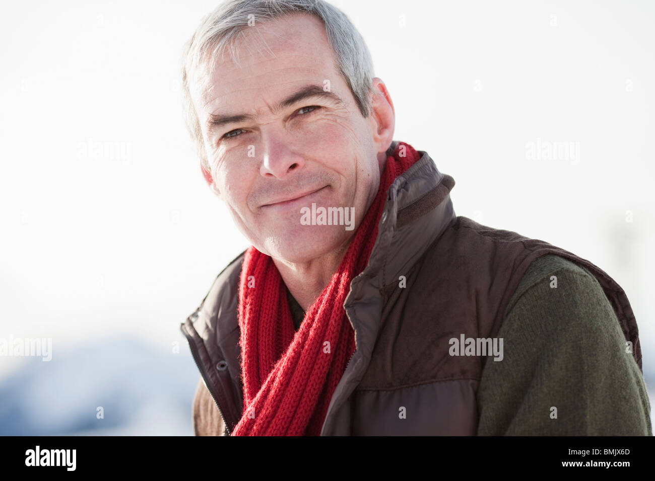 Man contentedly smiling Stock Photo - Alamy