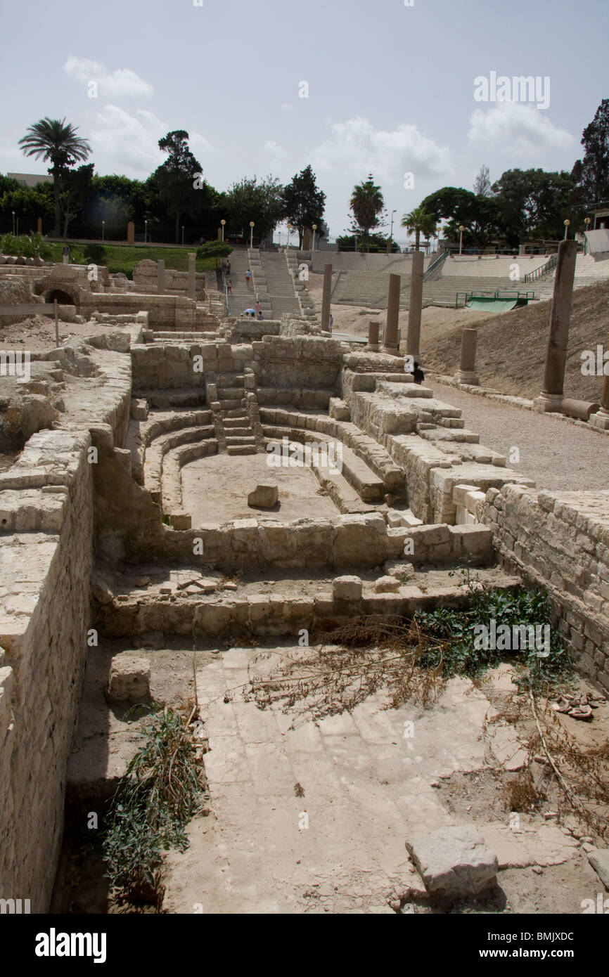 Auditoria of Kom el-Dikka archaeological site, Alexandria, Al ...