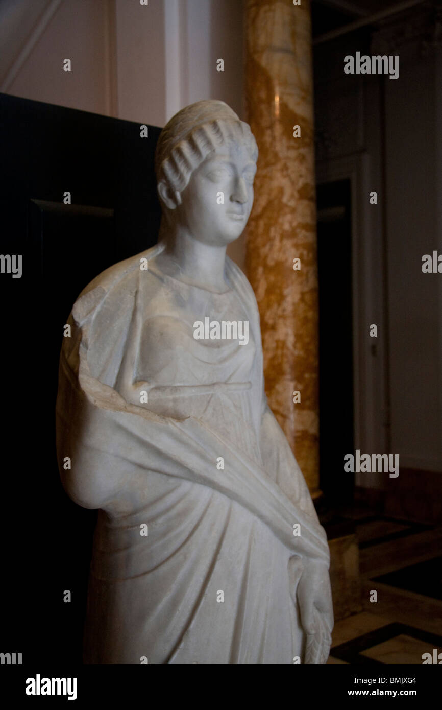Hellenistic statue on display at the Alexandria National Museum ...