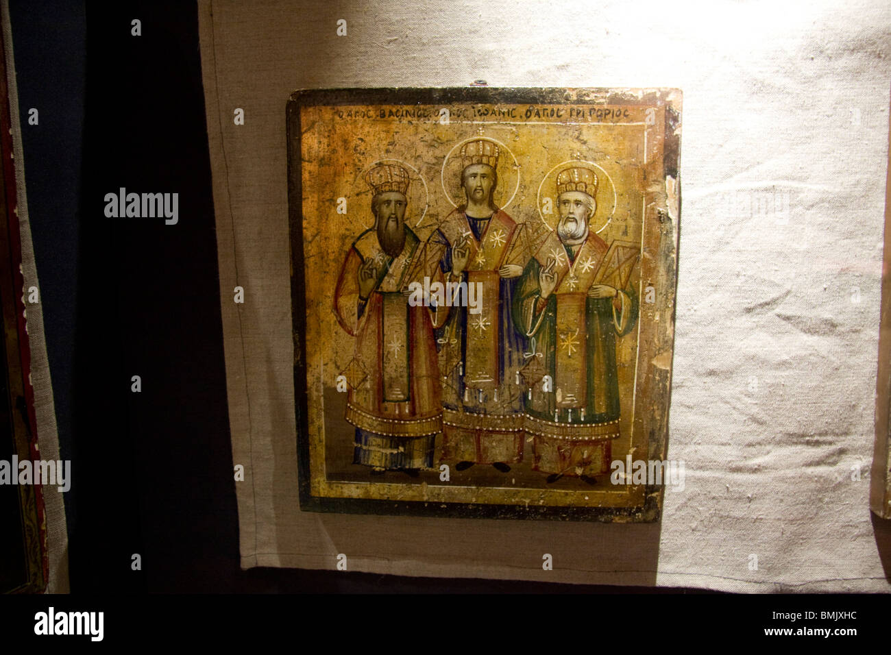 Coptic Christian icon depicting the Three Magi on display at the ...