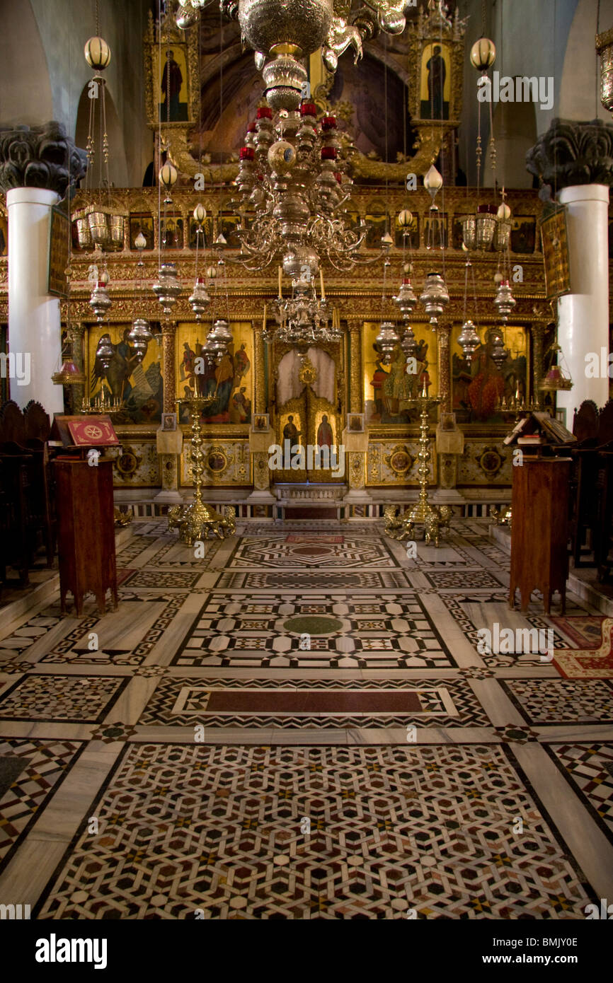 Iconostasis inside the Great Basilica of the Transfiguration in the ...