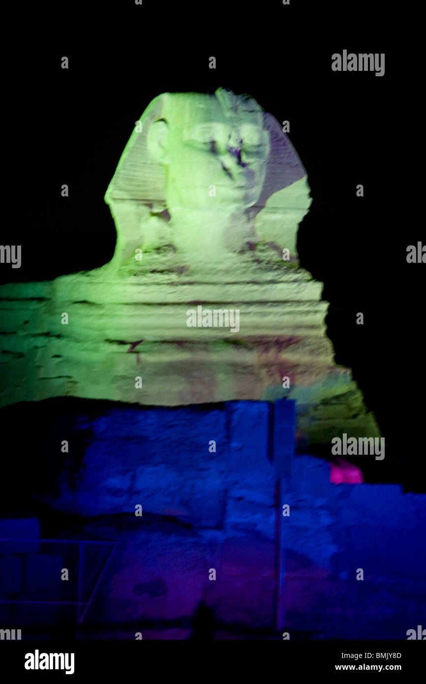 Sphinx giza night hi-res stock photography and images - Alamy