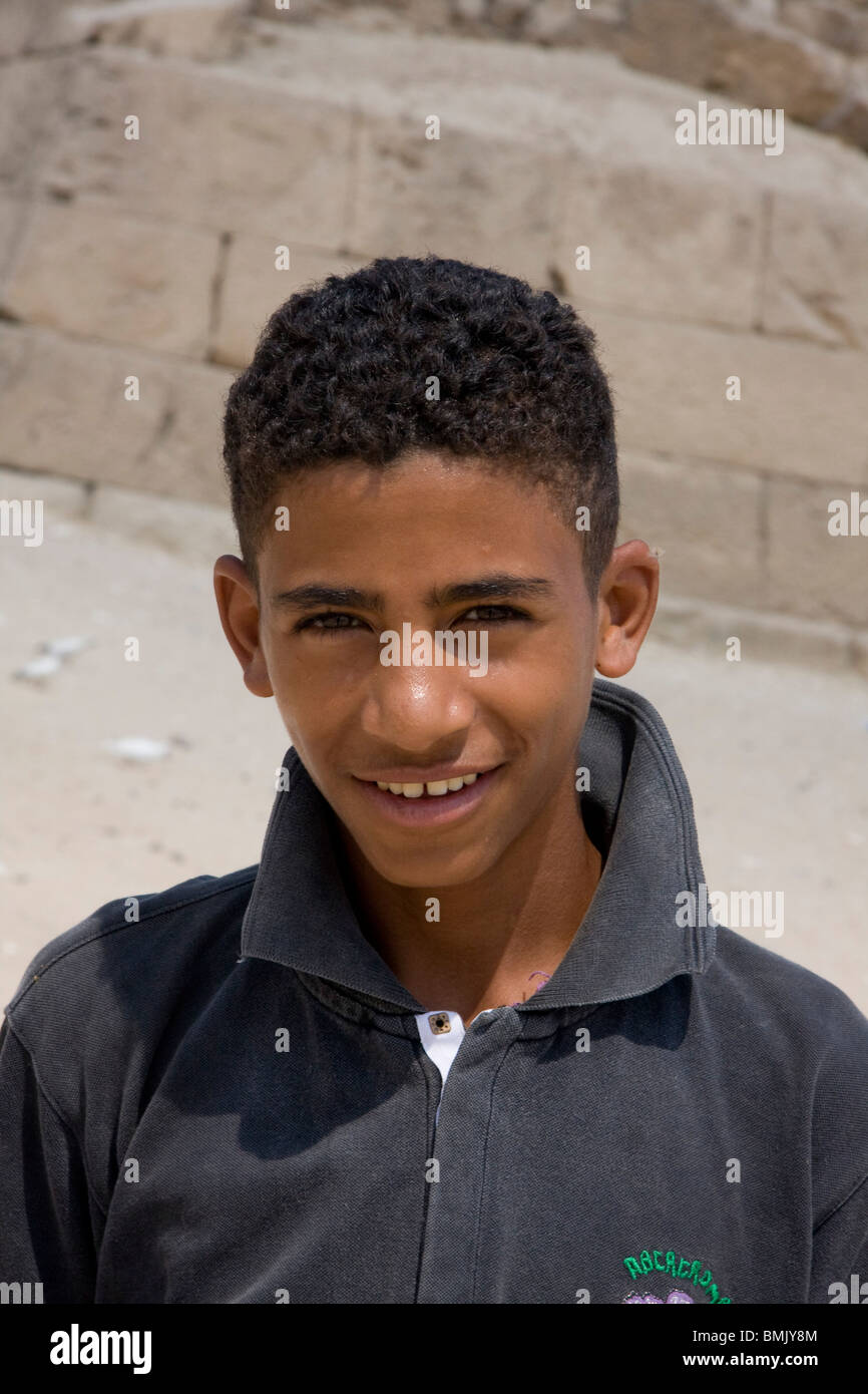 Boy, Giza, Al Jizah, Egypt Stock Photo - Alamy