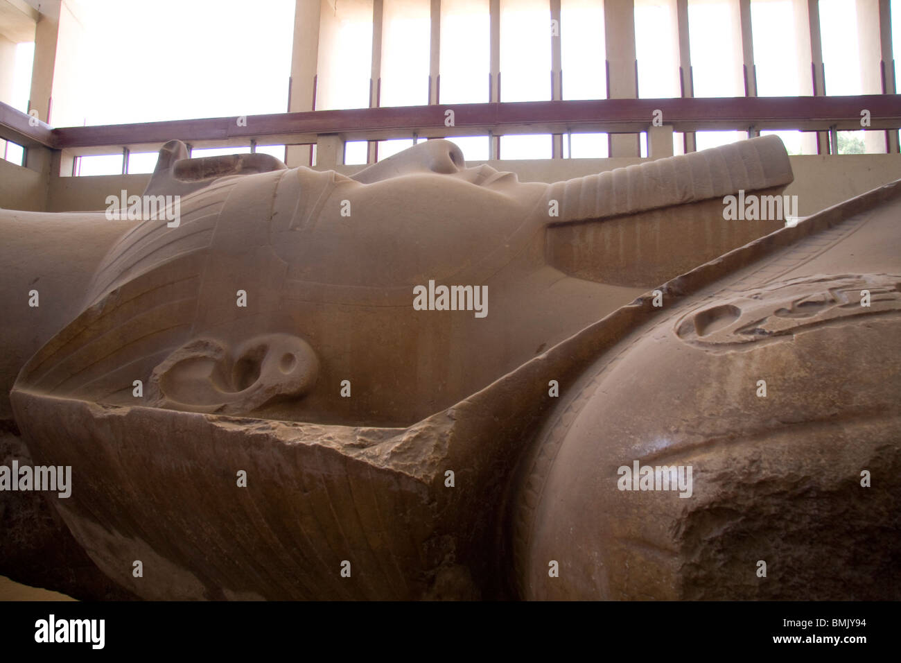 Detail of the Colossus of Ramses, Memphis, Al Jizah, Egypt Stock Photo ...