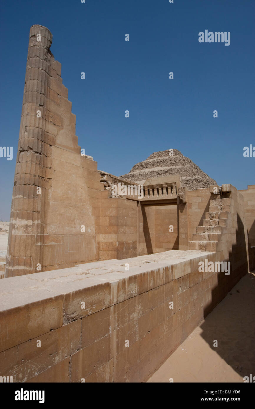 Royal Pavilion and Step Pyramid of Djoser, Saqqara, Al Jizah, Egypt ...