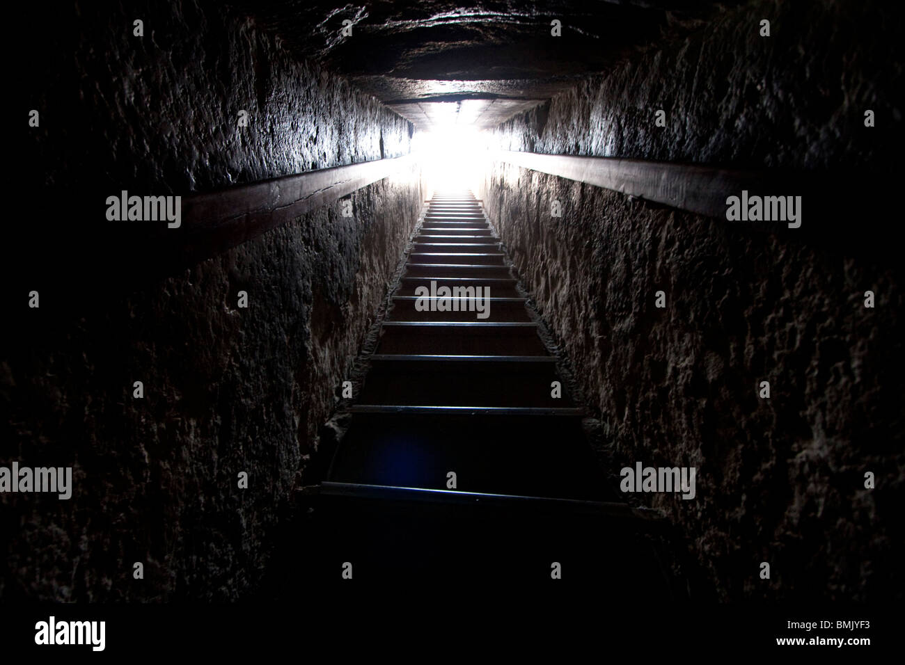 Steps to the funerary chamber inside the Pyramid of Teti, Saqqara, Al ...