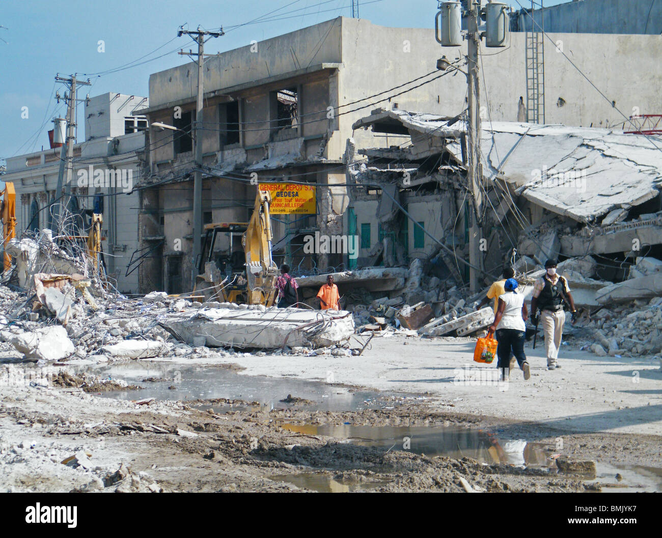 Haiti Earthquake 2010 Damage High Resolution Stock Photography and ...