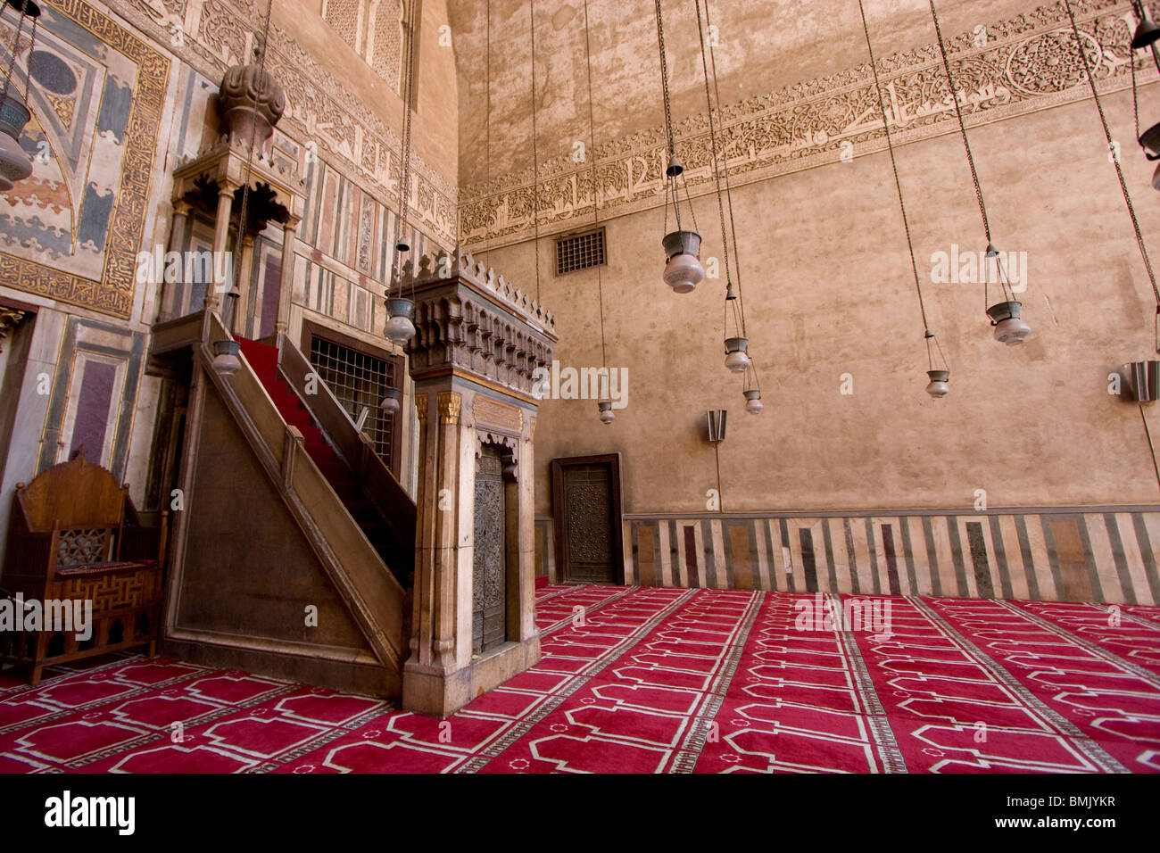 Minbar in Sultan Hassan Mosque and Madrasa, Cairo, Al Qahirah, Egypt ...