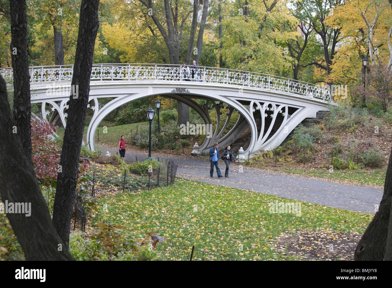 A bridge in Central Park New York, USA Stock Photo - Alamy