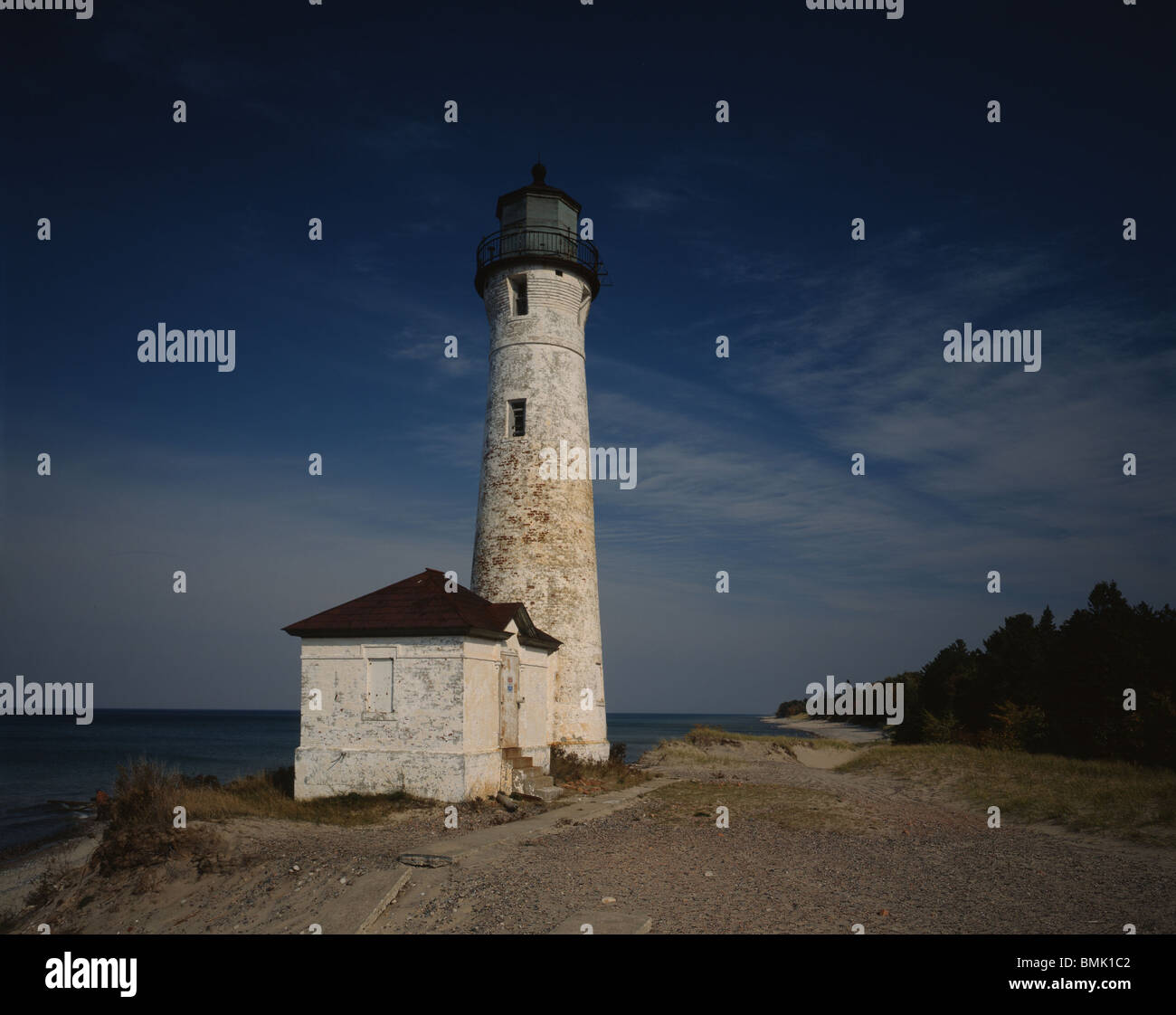 Crisps Point Lighthouse, MI Stock Photo - Alamy