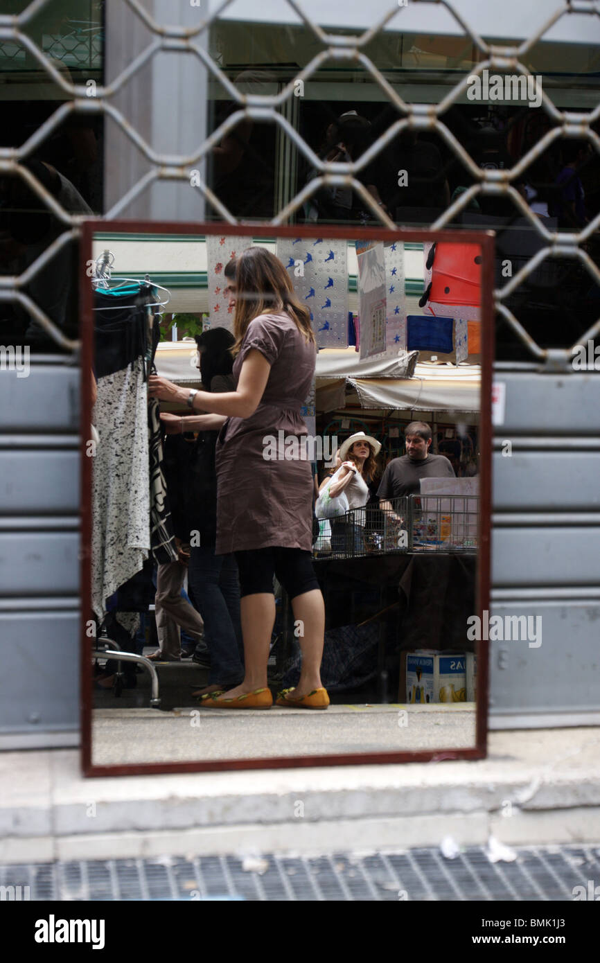 Porta Portese Market in Trastevere Rome Lazio Italy Stock Photo - Alamy