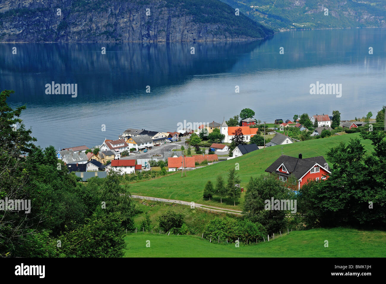 Innvik, Norway on Innviksfjorden Stock Photo - Alamy