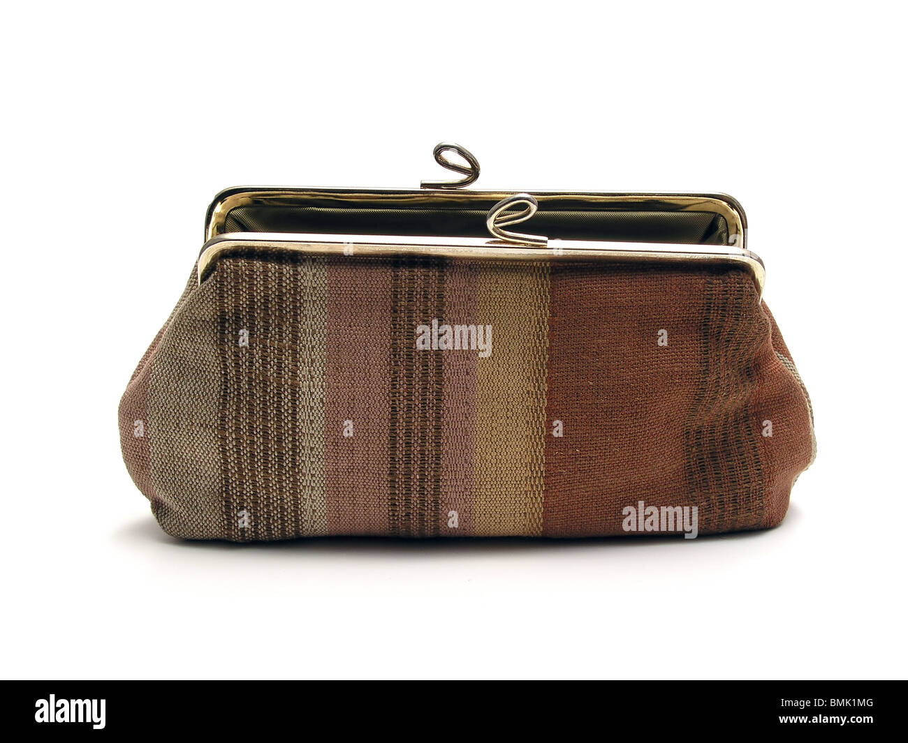 Old purse isolated on white background Stock Photo - Alamy