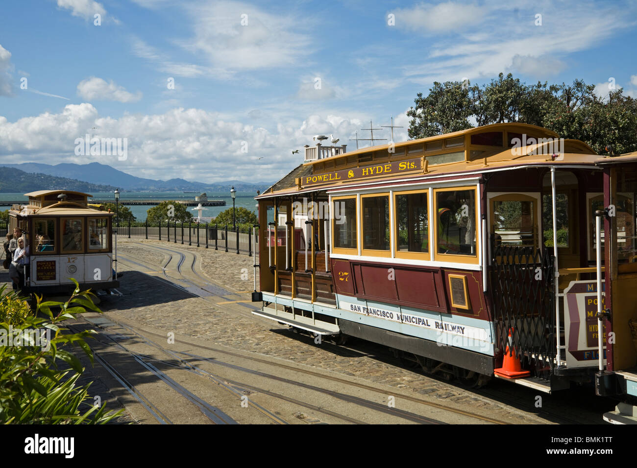 Powell and Hyde Street,Trams, San Francisco, California, USA Stock ...