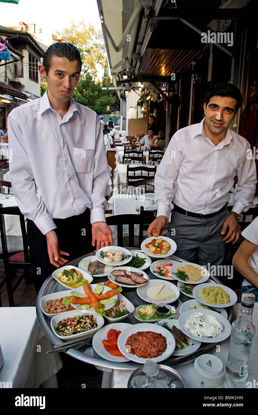 Bursa Street night restaurant Sakarya Cadessi Turkey Anatolia Stock ...
