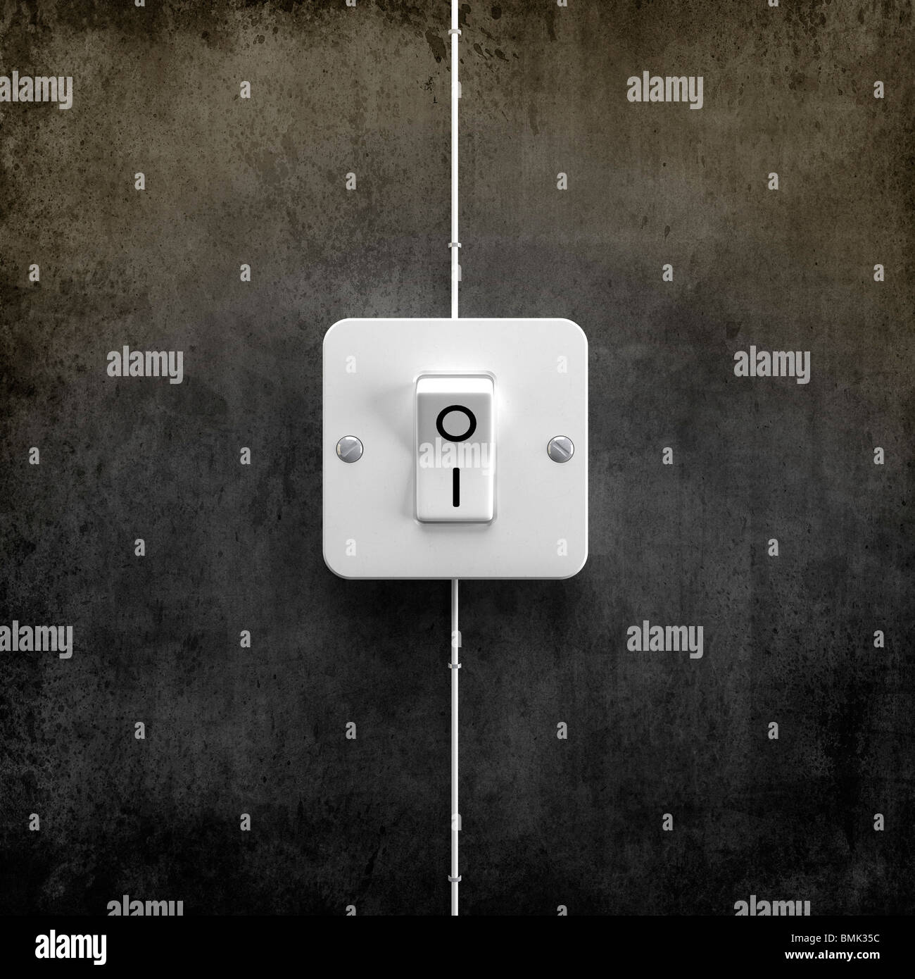 Switch ON for lighting system control - 3d image Stock Photo - Alamy