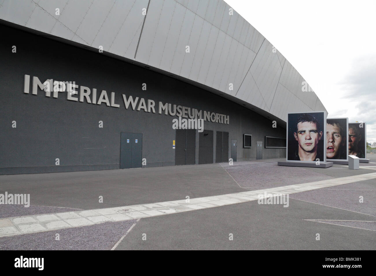 View of the outside of the Imperial War Museum North, The Quays ...
