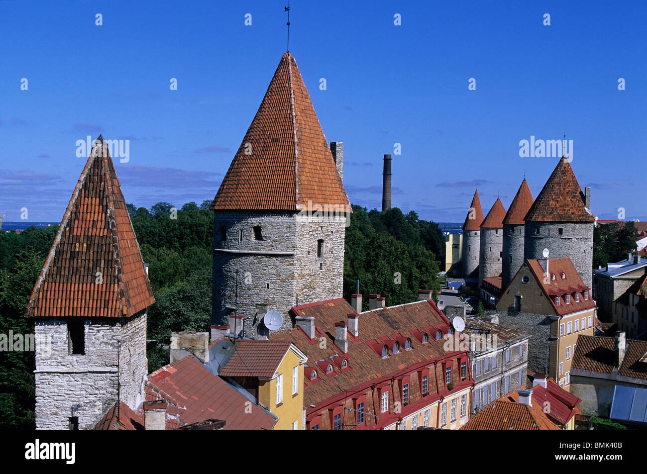Estonia,Tallinn,Old Town ,Lower Town Walls Stock Photo - Alamy