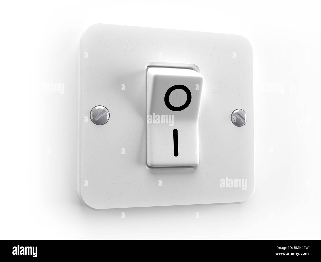 Switch ON for lighting system control - 3d image Stock Photo - Alamy