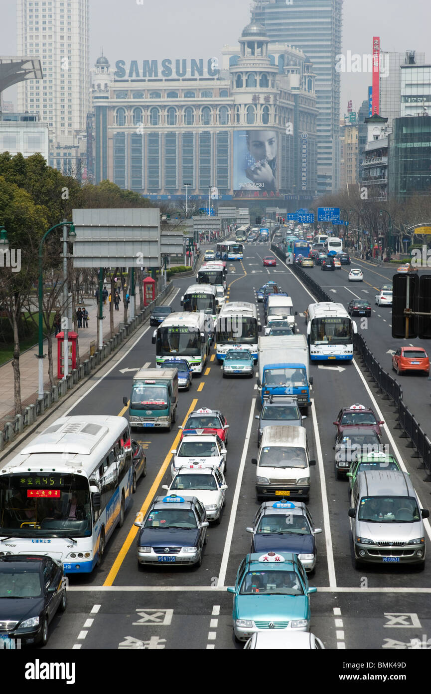 Traffic, Shanghai, China Stock Photo - Alamy