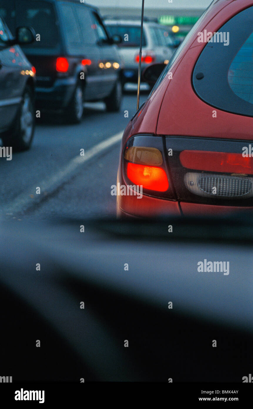 Late afternoon traffic jam Stock Photo - Alamy