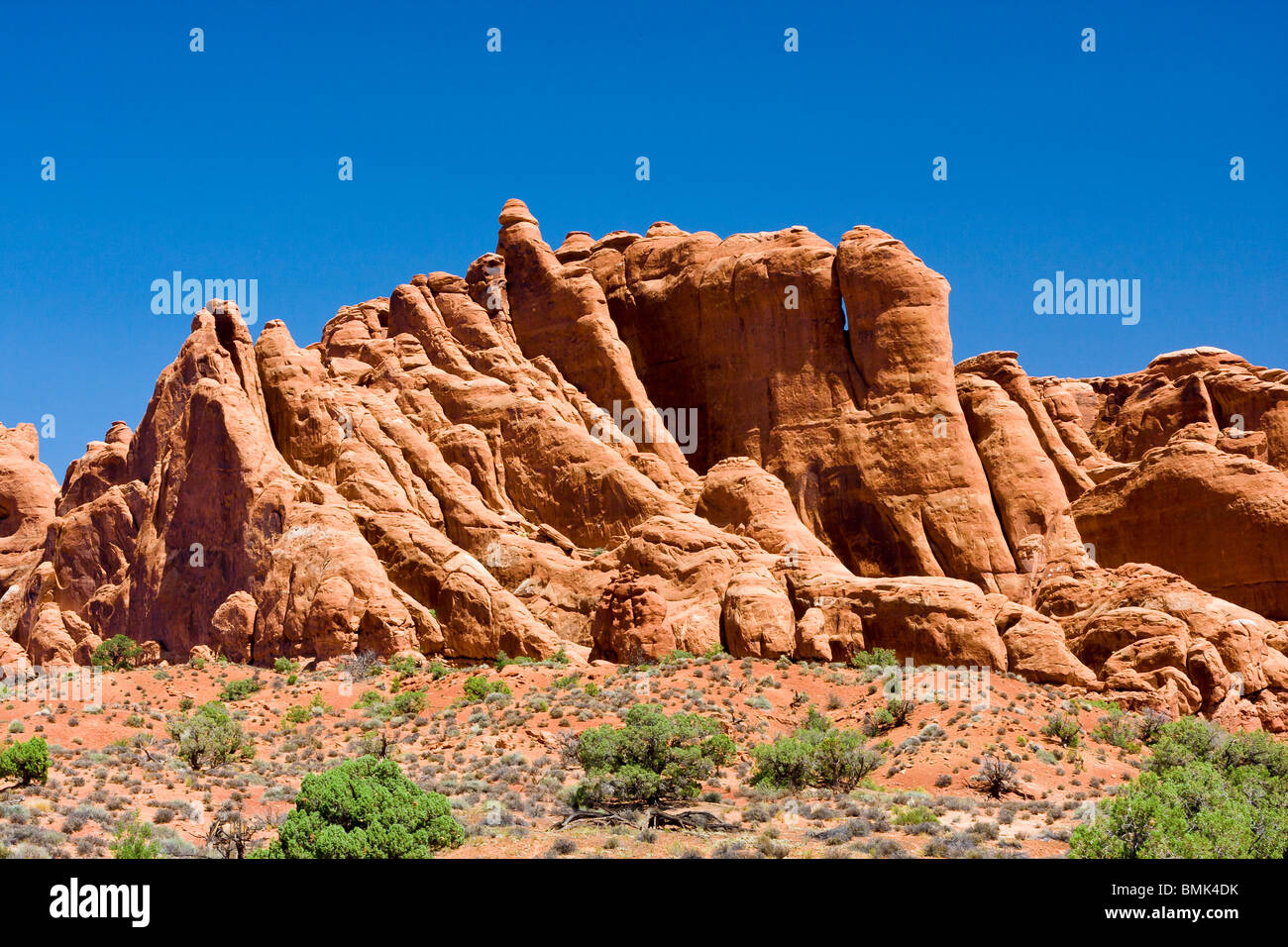 Salt Valley Overlook, in the Fiery Furnace Area of Arches National Park ...