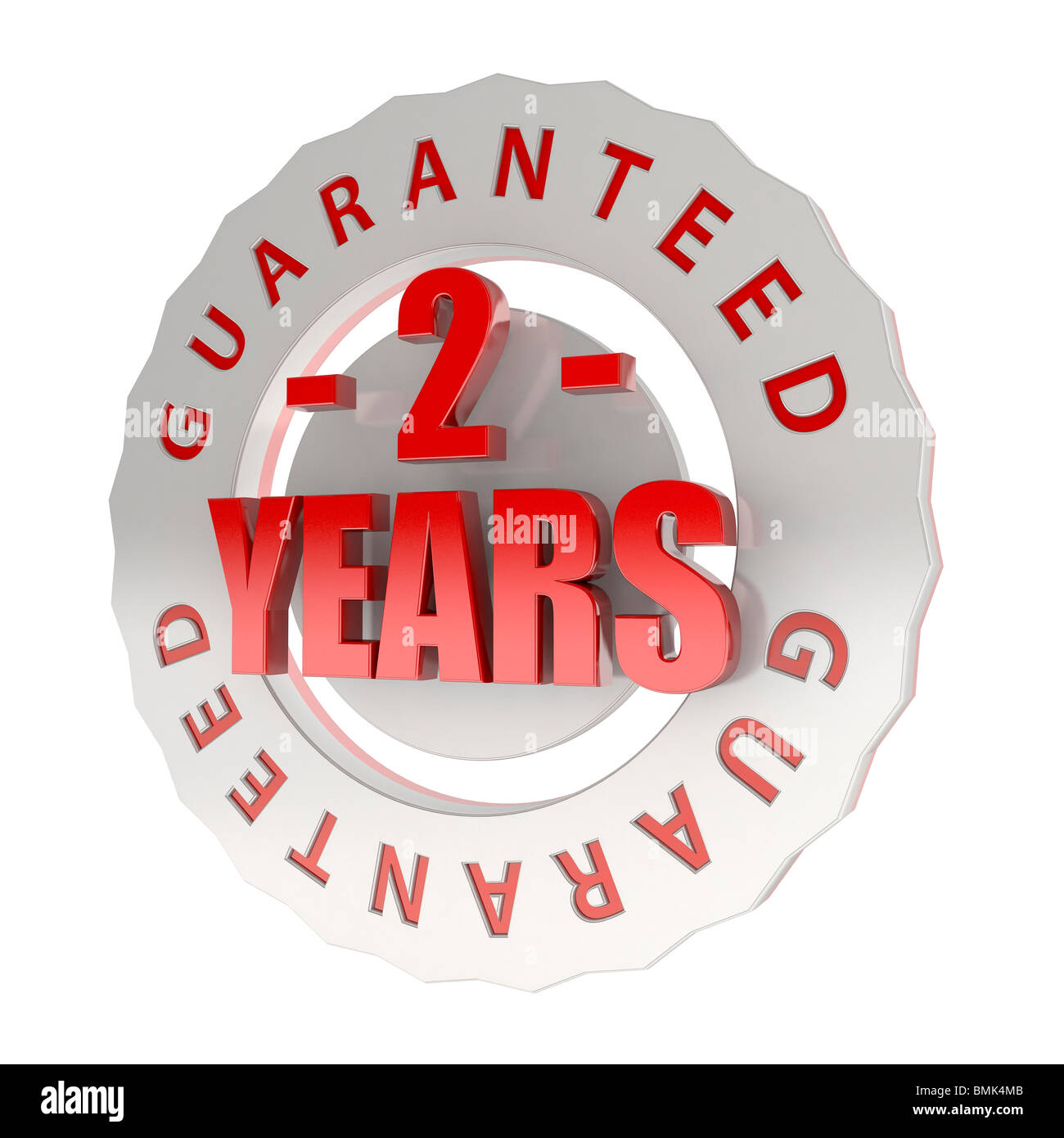 Two years symbol for totally guaranteed product Stock Photo - Alamy