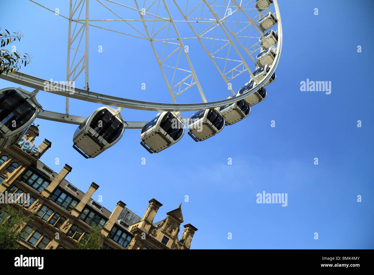 The Manchester Wheel at Exchange Square, Greater Manchester, Lancashire ...