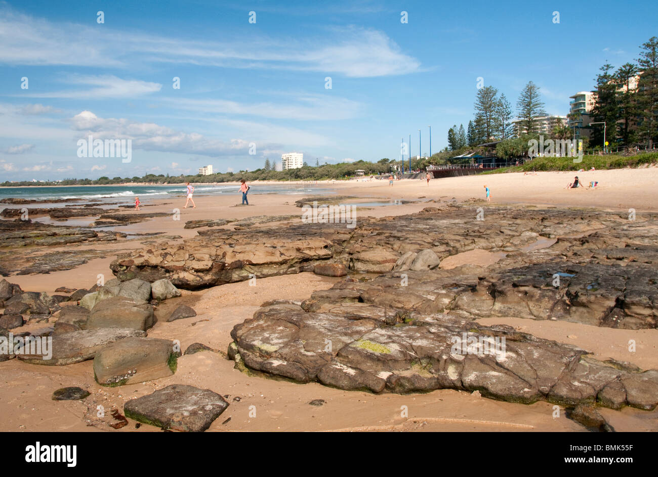 Mooloolaba Beach on the Sunshine Coast, Queensland, Australia Stock ...