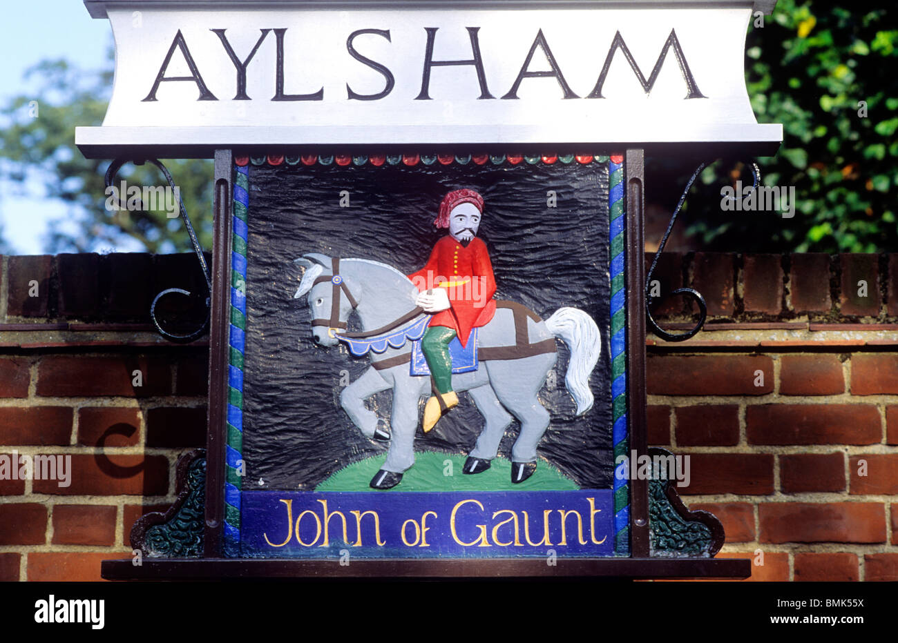 Aylsham, Norfolk, town sign, John of Gaunt English town signs England ...