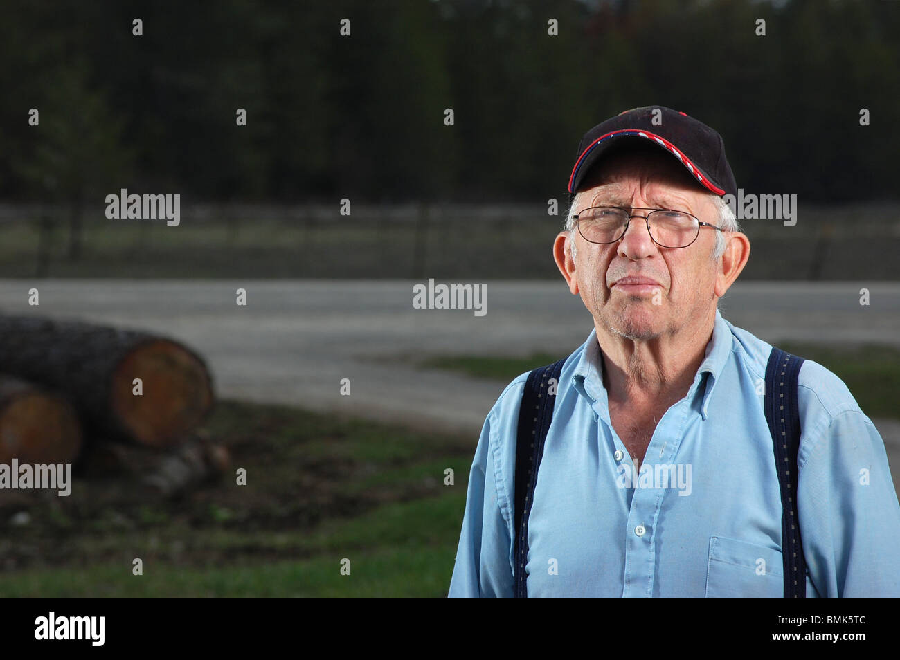 Rugged rural elderly man Stock Photo - Alamy