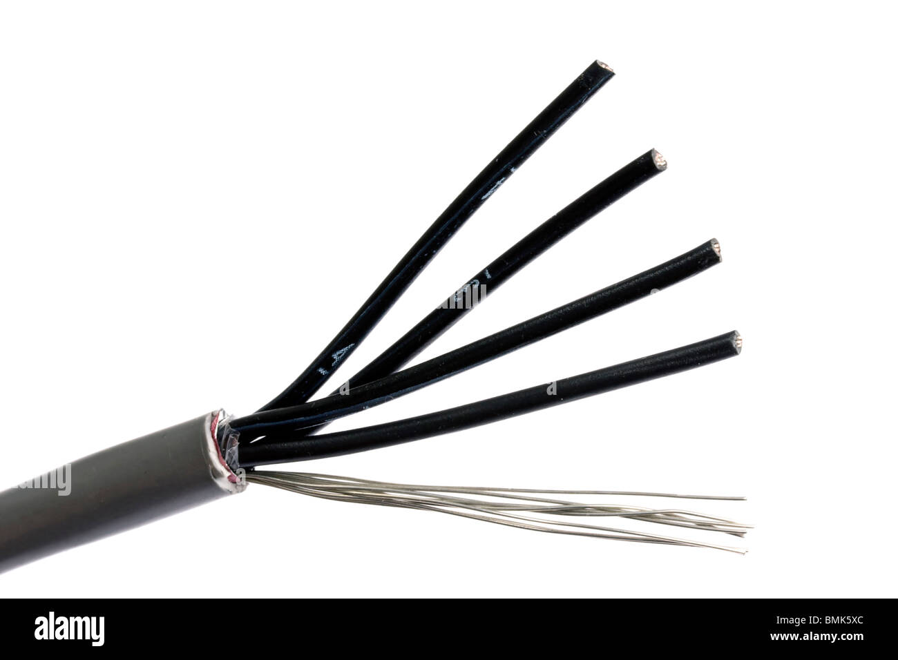 Cable isolated on white Stock Photo - Alamy