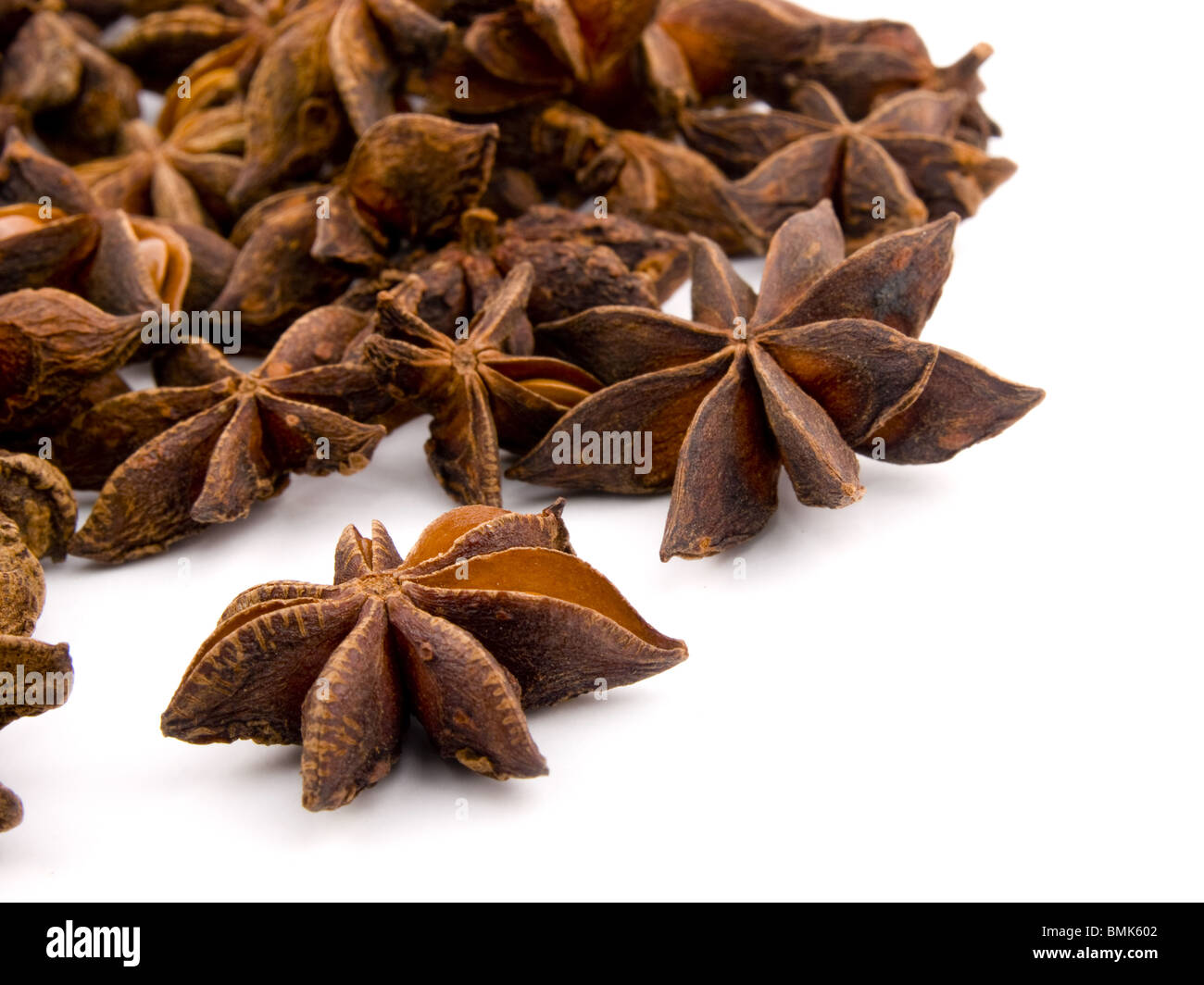 Closeup picture of aromatic anise on white background Stock Photo - Alamy