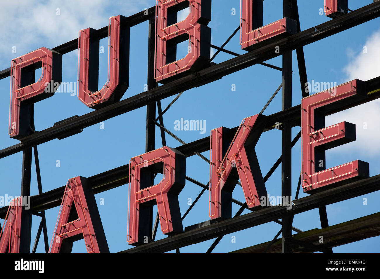 Historic public market sign hi-res stock photography and images - Alamy