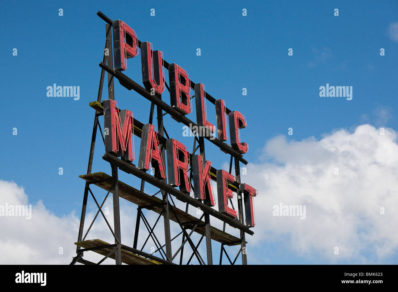 Pike Places Market Sign - Seattle, Washington Stock Photo - Alamy