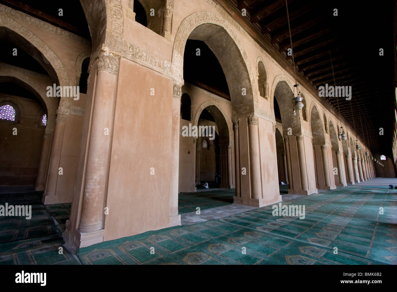 Arcade in Ibn Tulun Mosque, Cairo, Al Qahirah, Egypt Stock Photo - Alamy