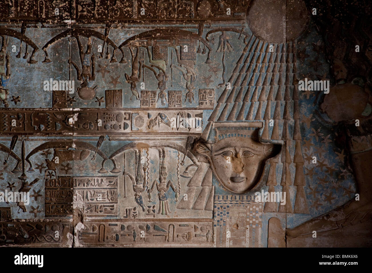 Symbolic chart of the heavens painted, with Nut giving birth to the sun ...