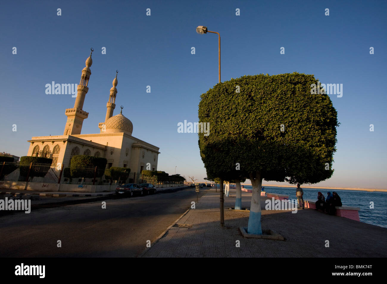 Corniche and Mosque of Hamza, Suez, South Sinai, Egypt Stock Photo - Alamy