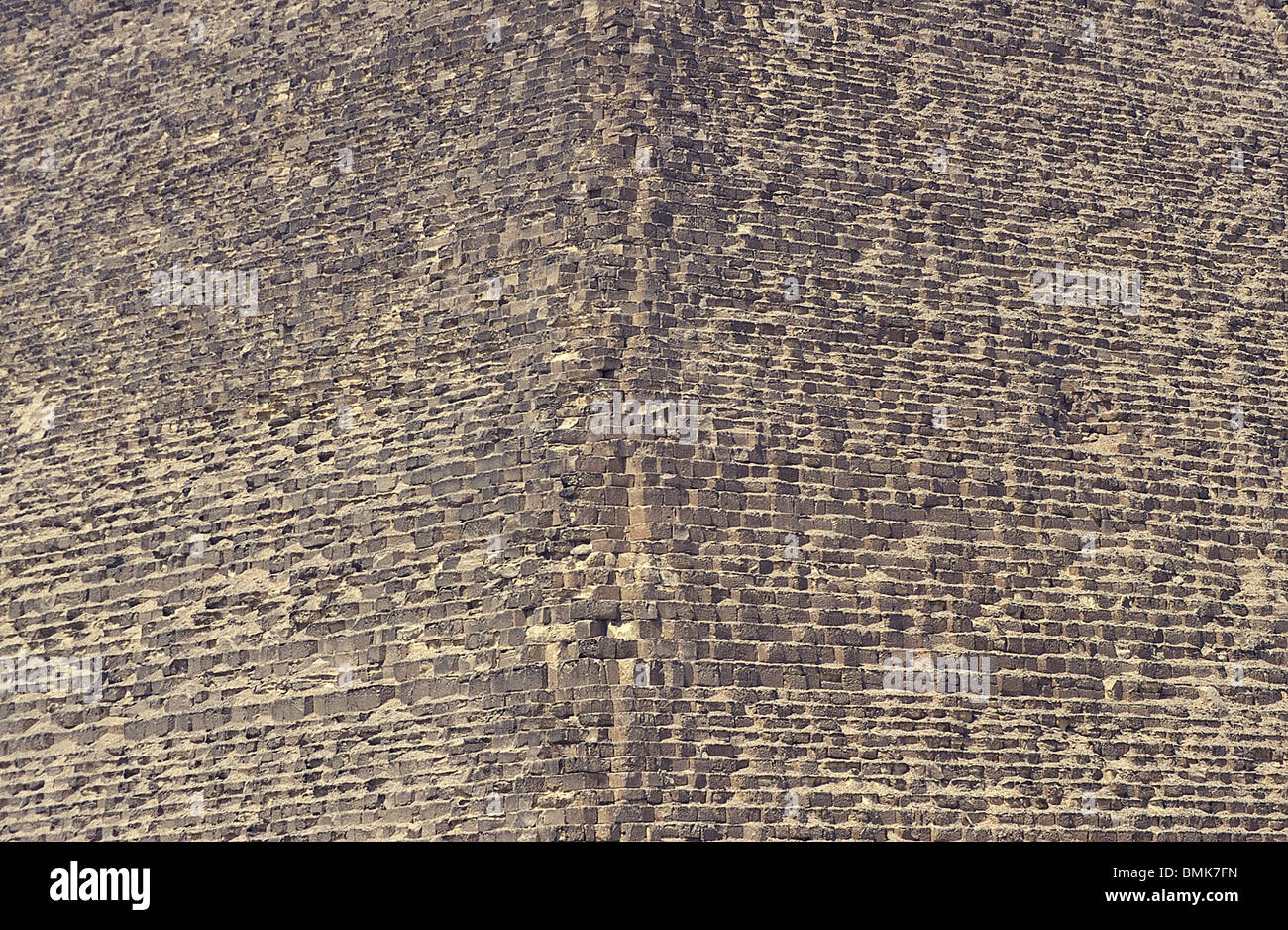 White limestone blocks of the Great Pyramid of Khufu (Cheops), Giza, Al ...