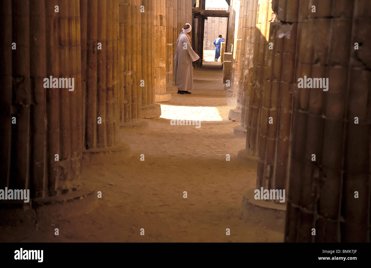 Ribbed columns of the Entrance Colonnade to the Funerary Complex of ...