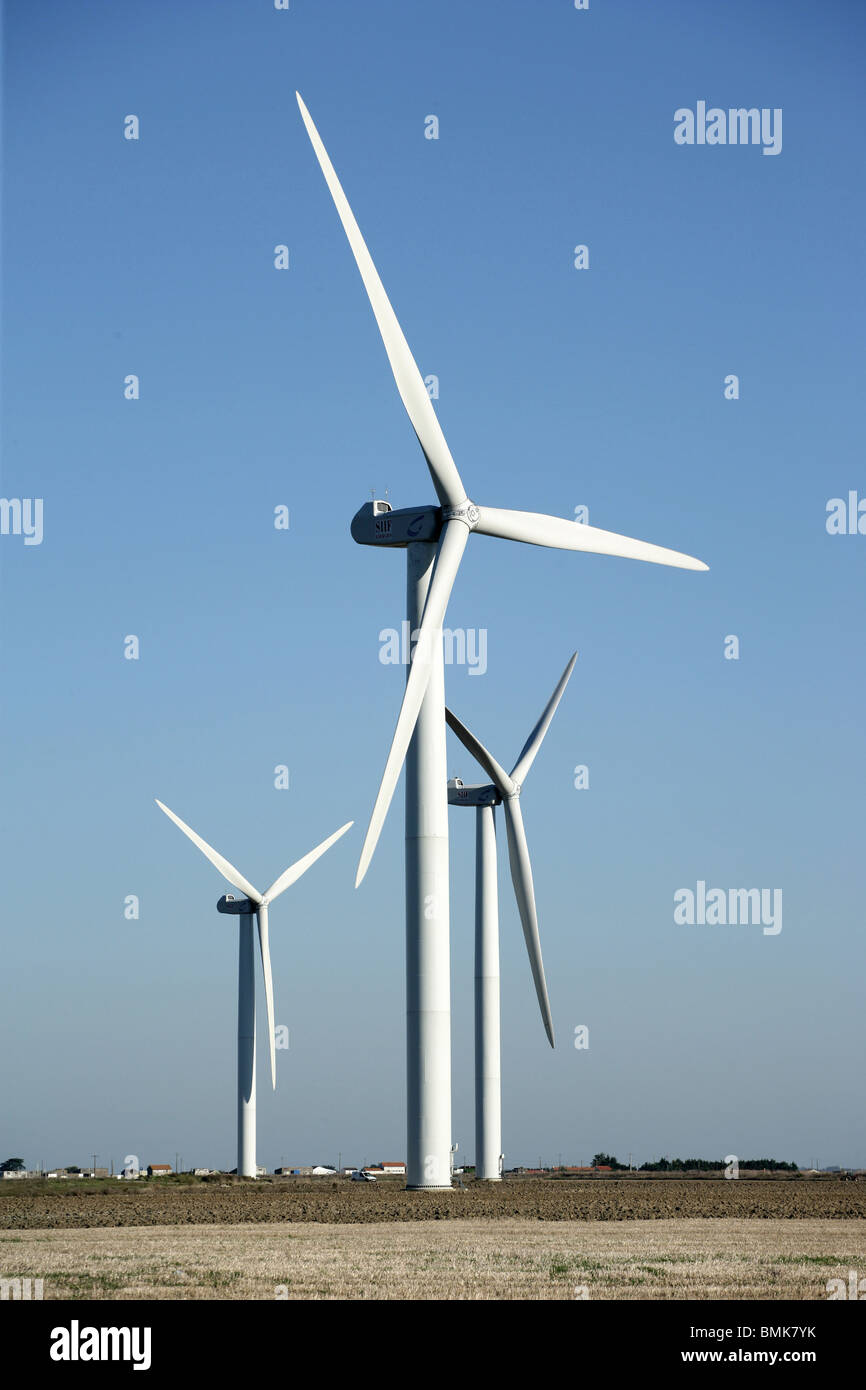Row of windmills Stock Photo - Alamy