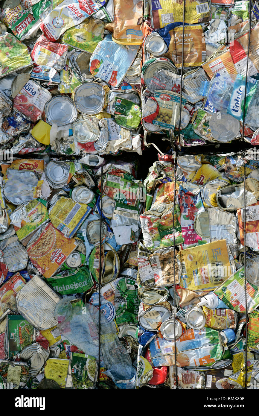 Balls of packaging waste Stock Photo - Alamy