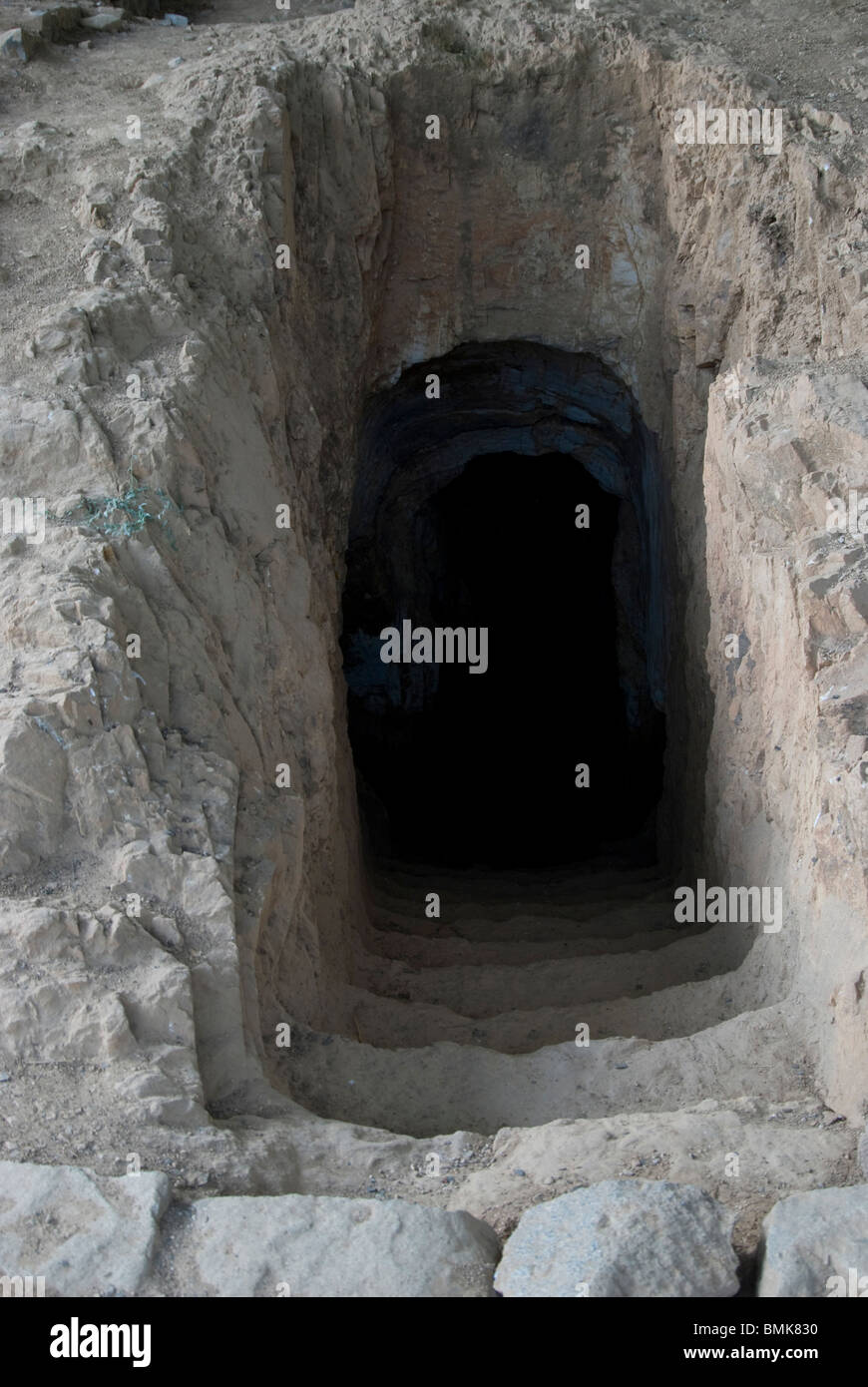 Ethiopia: Axum, rock-hewn burial chamber (not in Stelae Field Stock ...